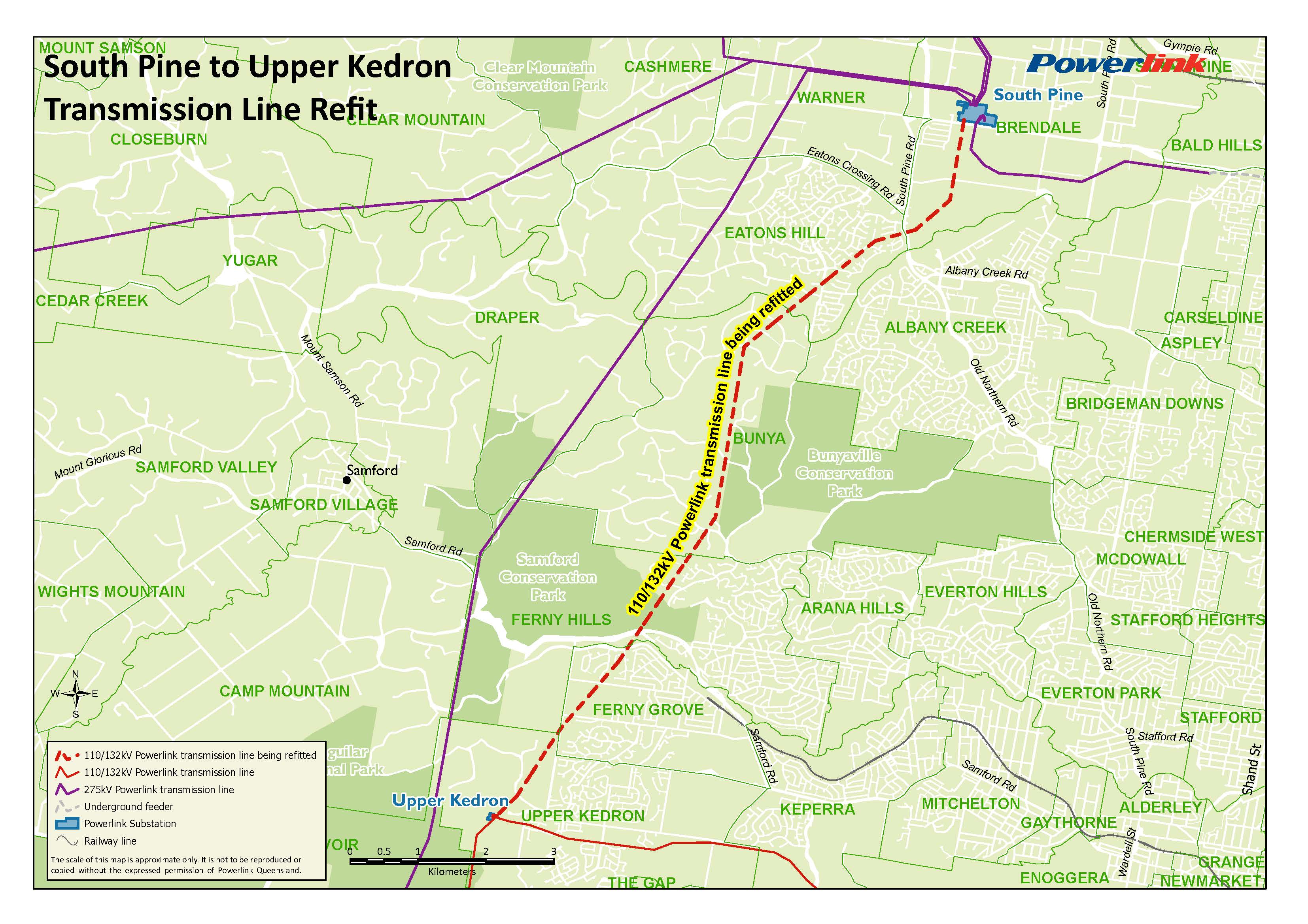 South Pine to Upper Kedron Transmission Line Refit | Powerlink