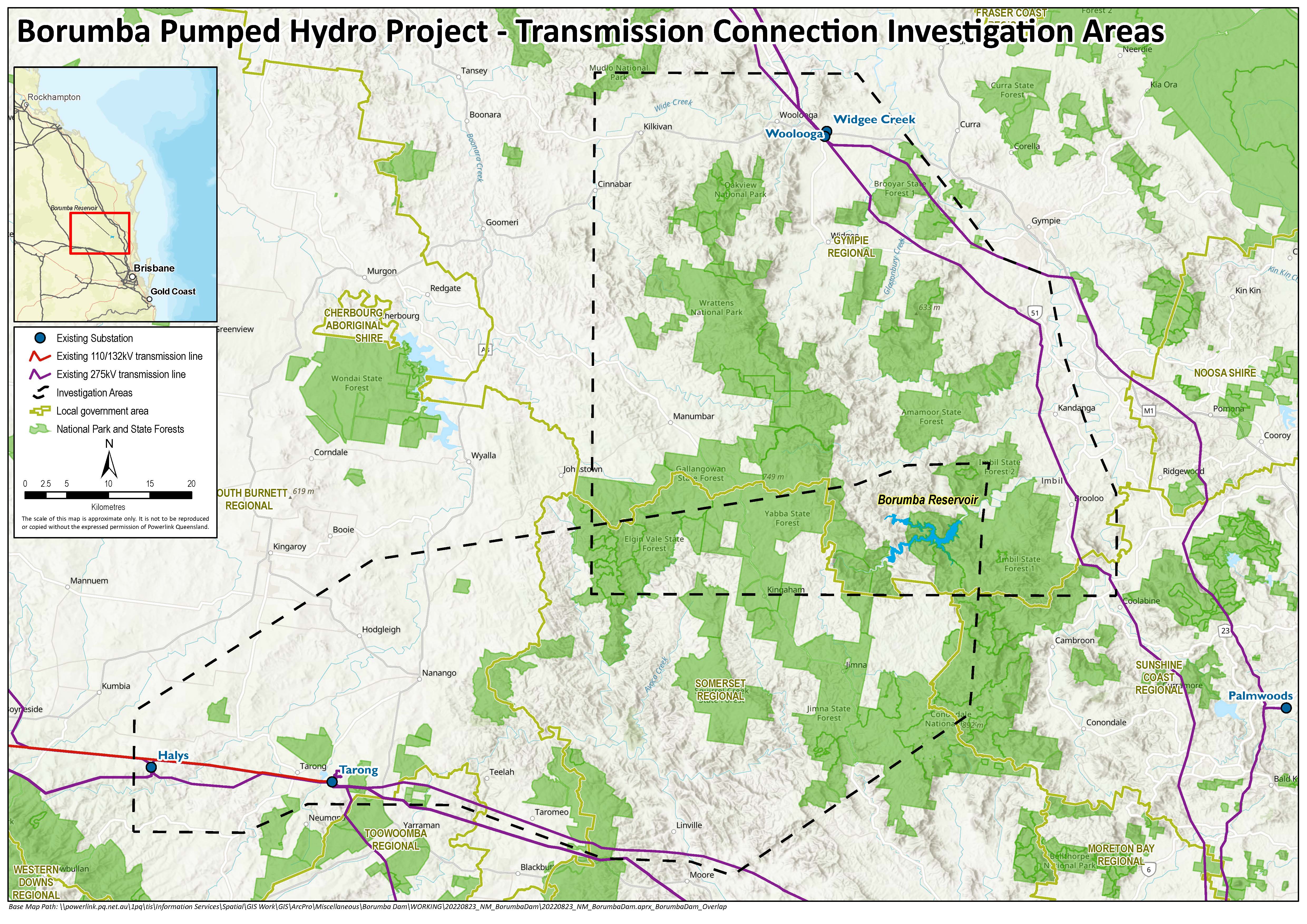Borumba Pumped Hydro Project - Transmission Connections | Powerlink