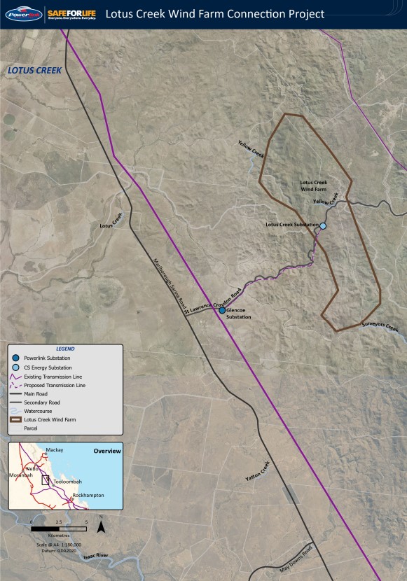 Lotus Creek Wind Farm Connection Project | Powerlink